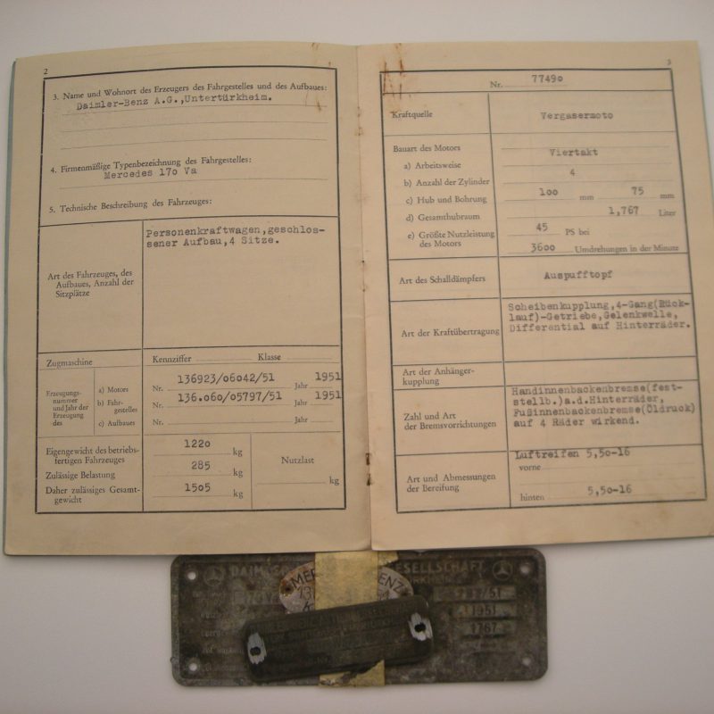 Typenscheine Archive - Oldtimerhandel Allmayer